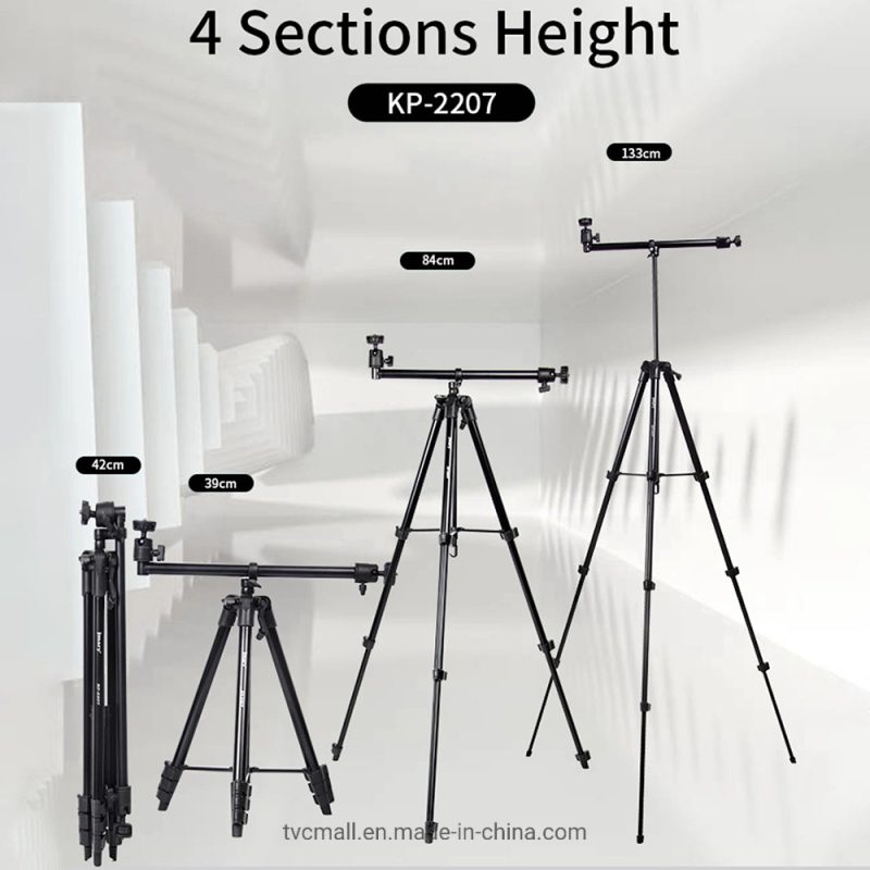 Vlogging tripod for phone and camera. overhead tripod 2 in 1 tripod